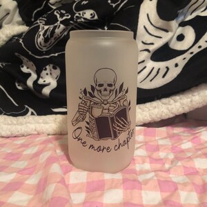 Goth Emo Book Lover Frosted Glass Cup Gothic Introvert Coffee Tumbler ...