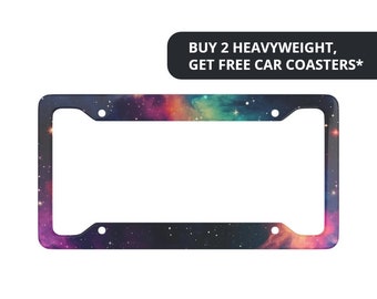 Space Galaxy License Plate Frame - Etsy