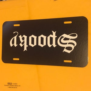 Custom Goth Text License Plate Personalized Car Accessories Goth Decor ...