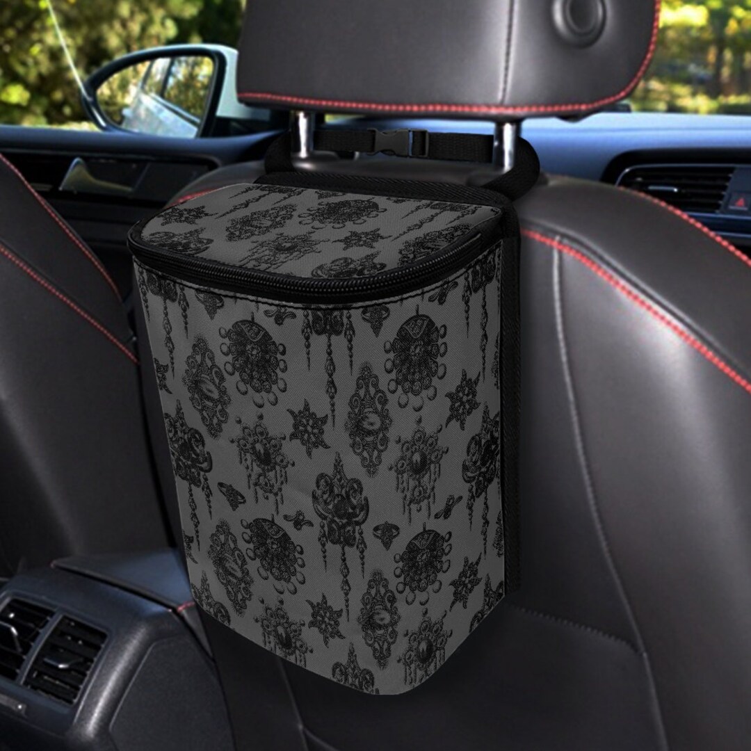 Victorian Gothic Wallpaper Trash Can for Car Compact Cute New Car Gift ...