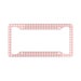 Spring Light Pink Gingham Car License Plate Frame Cute Pink - Etsy
