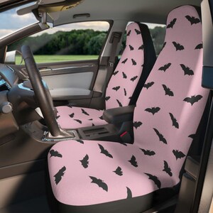 Kawaii Goth Emo Bats Front Back Set Back Seat Covers Aesthetic Car ...