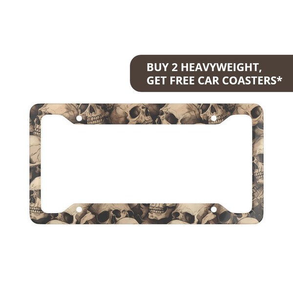 Skull License Plate Frame - Etsy