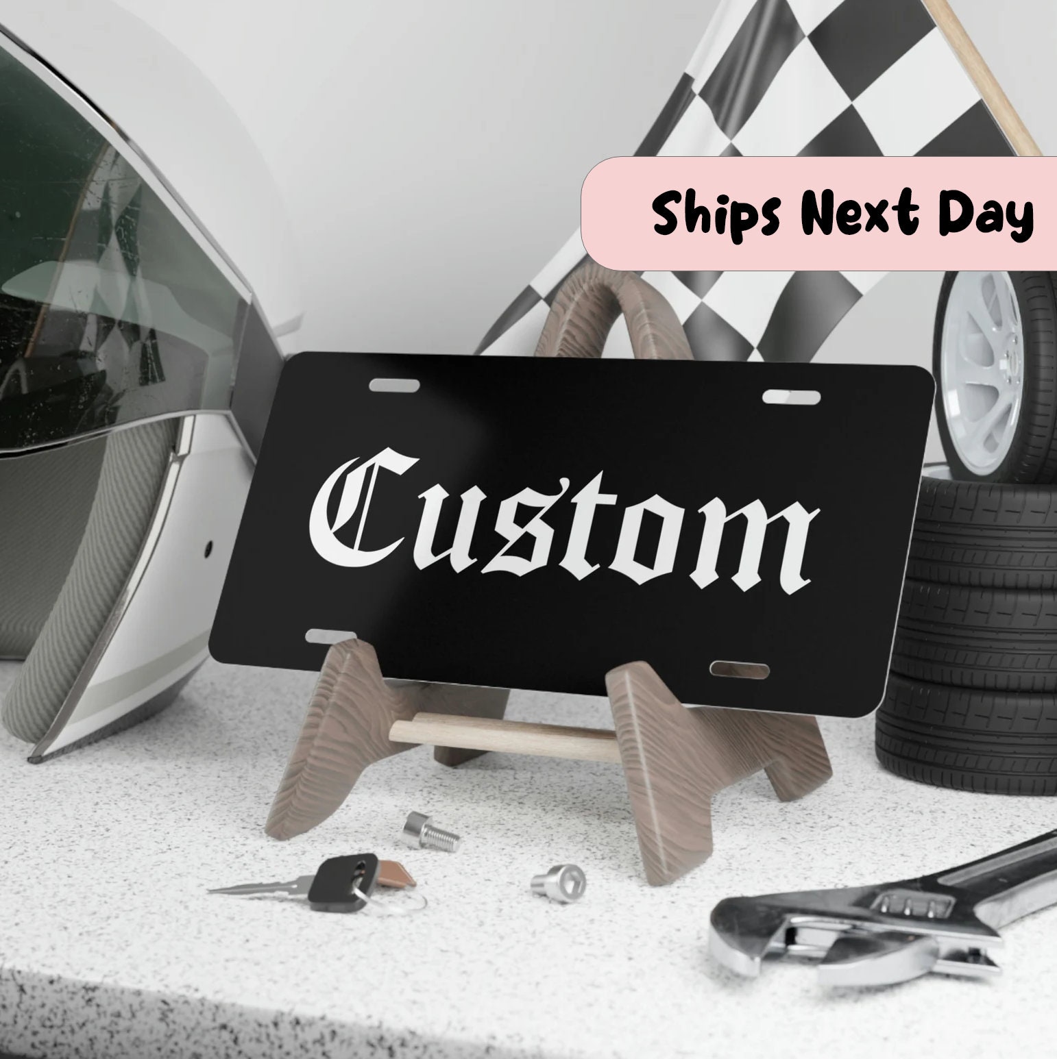 Custom Goth Text License Plate Personalized Car Accessories - Etsy
