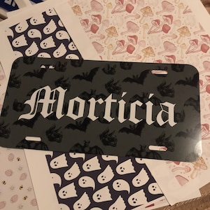 Custom Goth Text License Plate Personalized Car Accessories Goth Decor ...