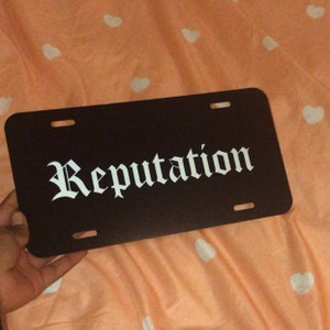 Custom Goth Text License Plate Personalized Car Accessories Goth Decor ...