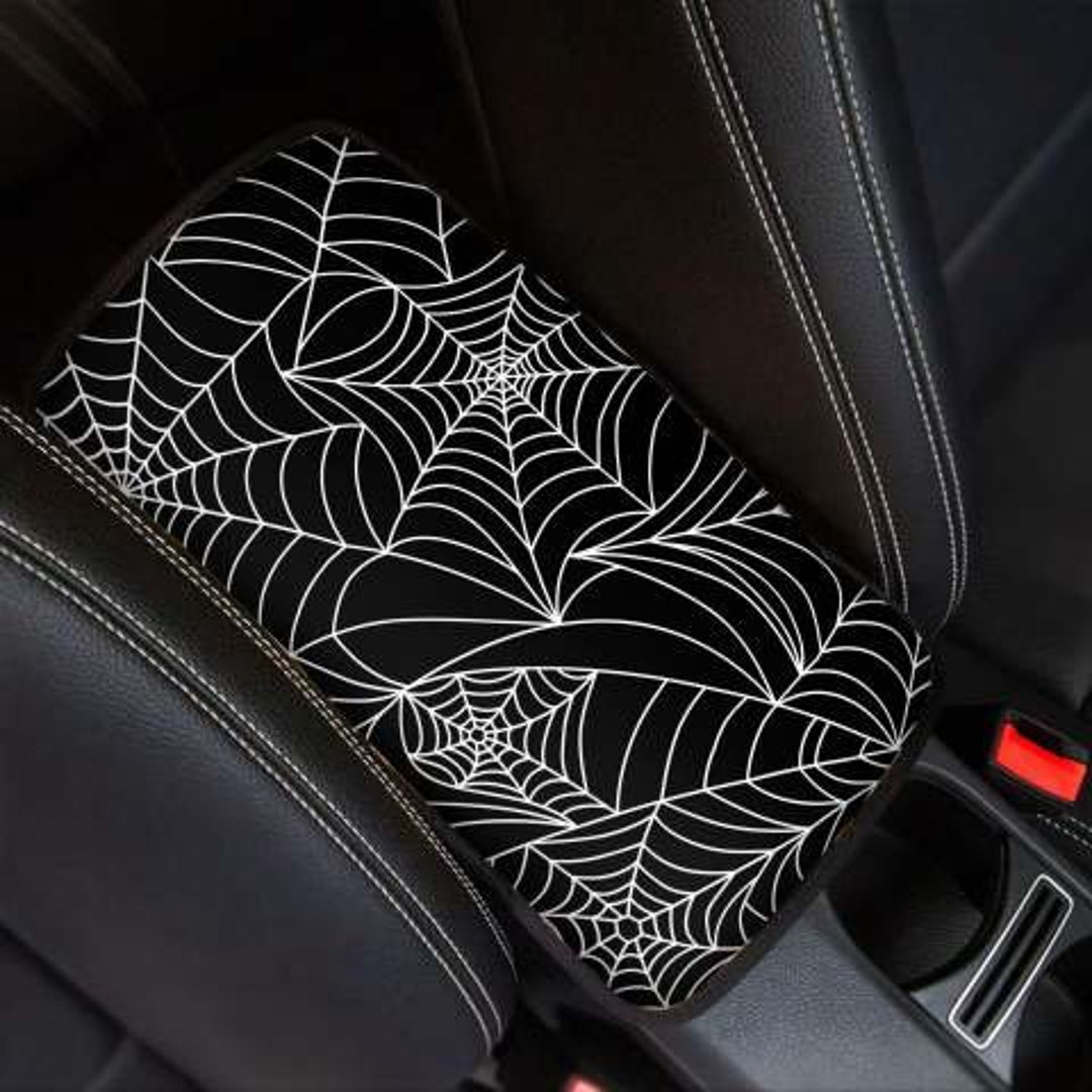 Goth Spiderweb Car Armrest Console Cover Goth Car Accessories Matching ...