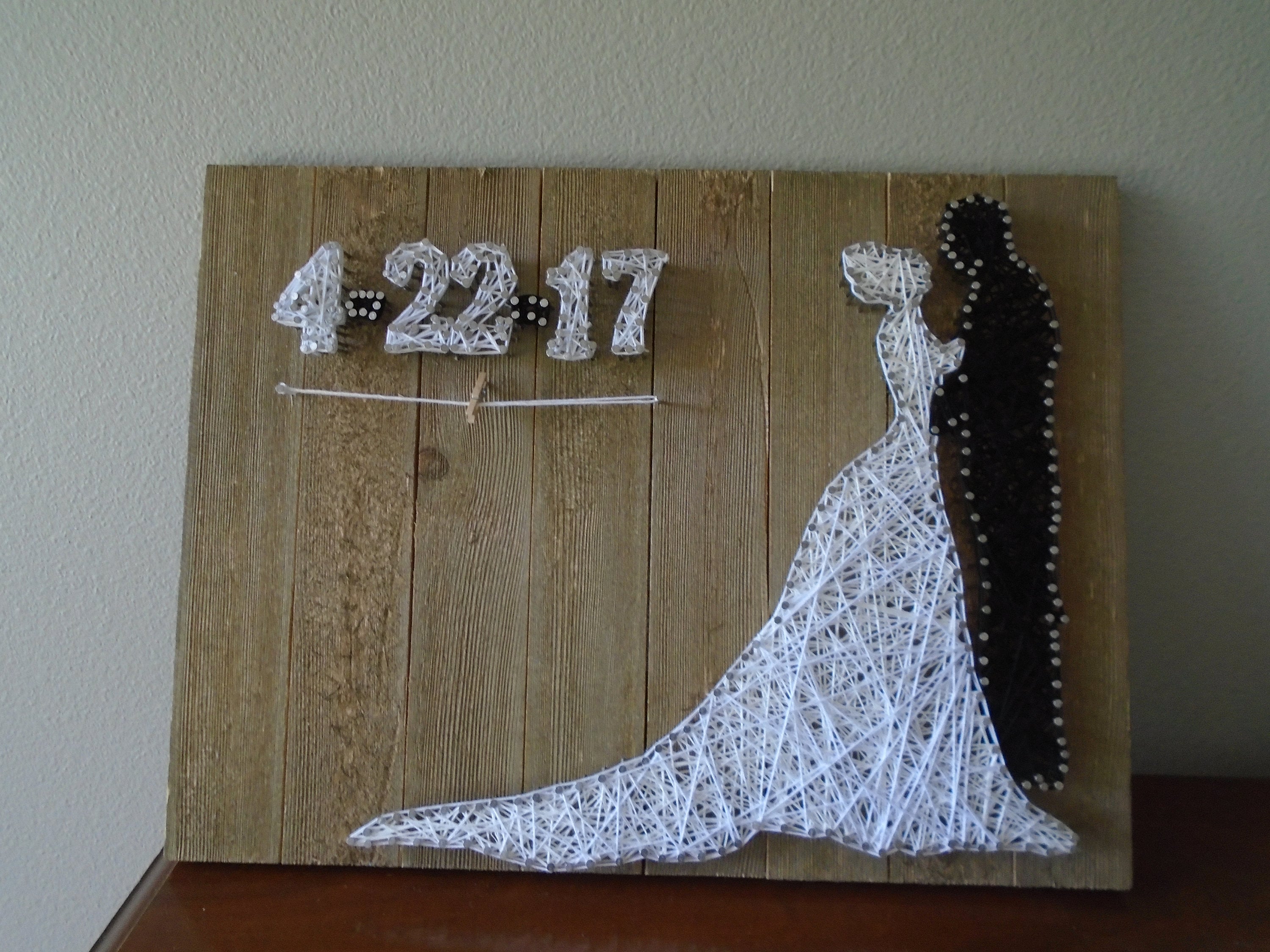 Wedding Gift String Art 12X16 - Etsy