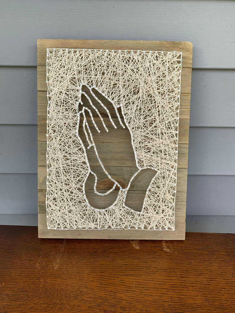 Praying Hands String Art - Etsy