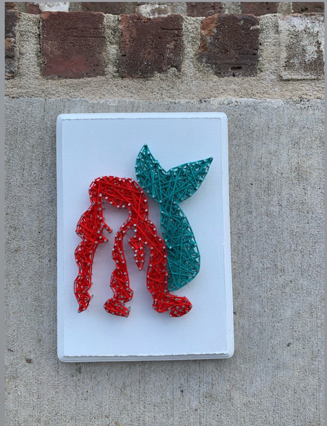 Princess Ariel Silhouette String Art - Etsy