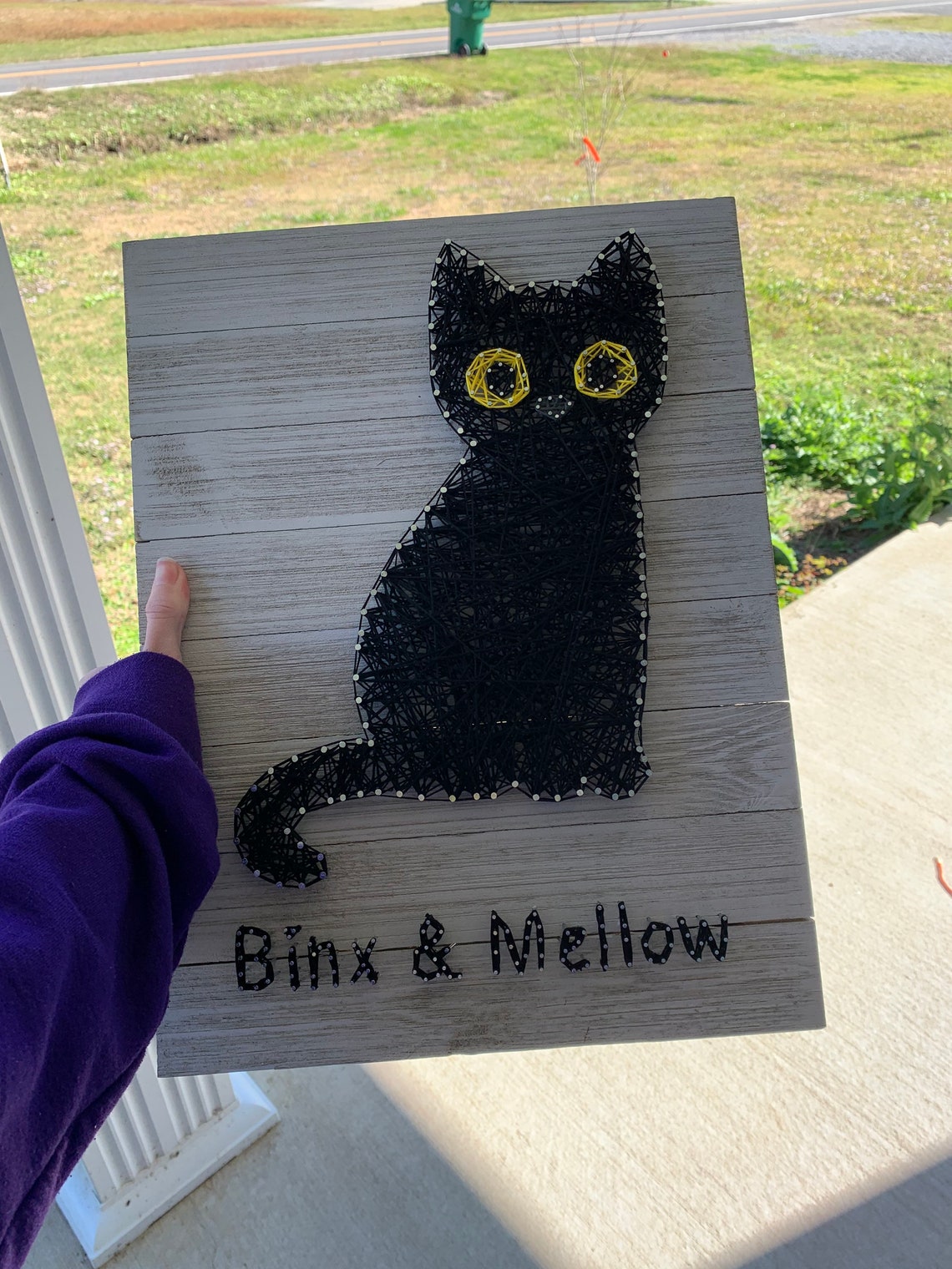 Cat String Art With Custom Name/names - Etsy