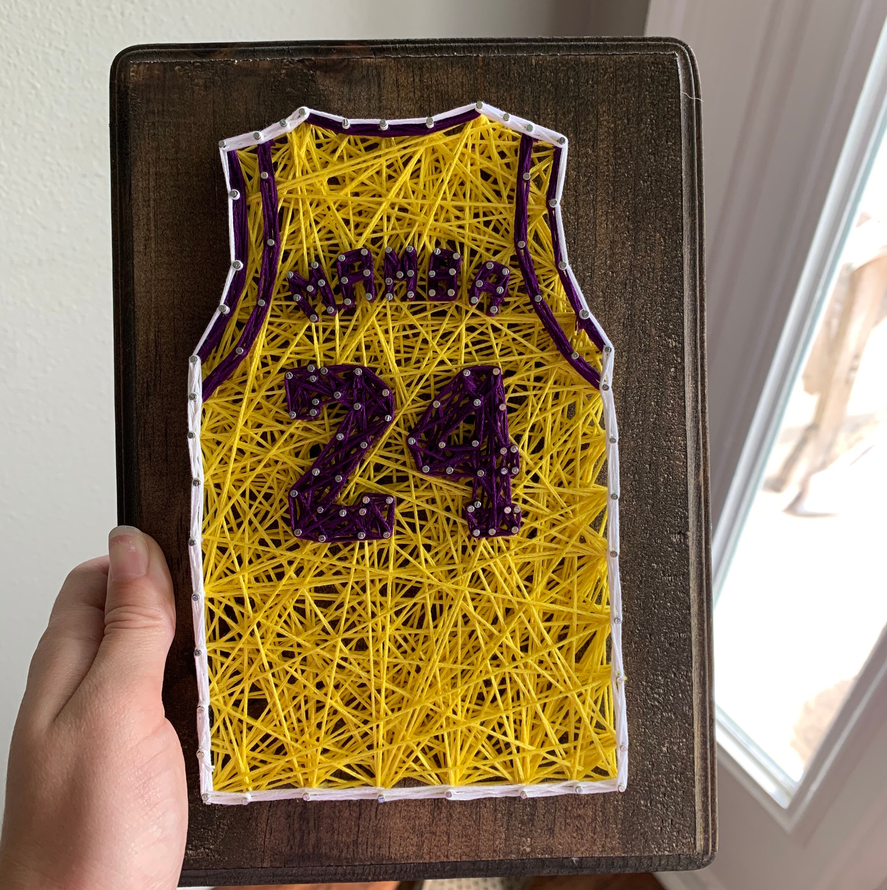 Kobe Bryant Jersey String Art - Etsy