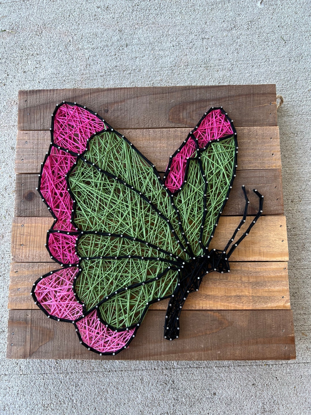 Butterfly String Art, Customizable, 12x12 - Etsy