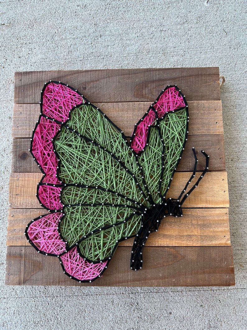 Butterfly String Art, Customizable, 12x12 - Etsy