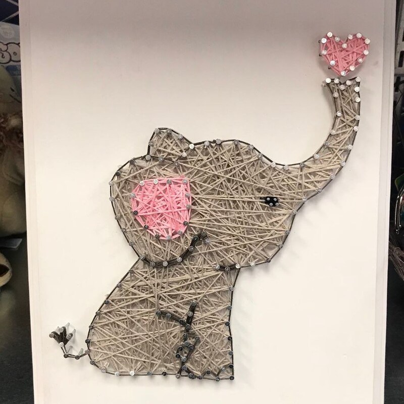 Elephant String Art - Etsy