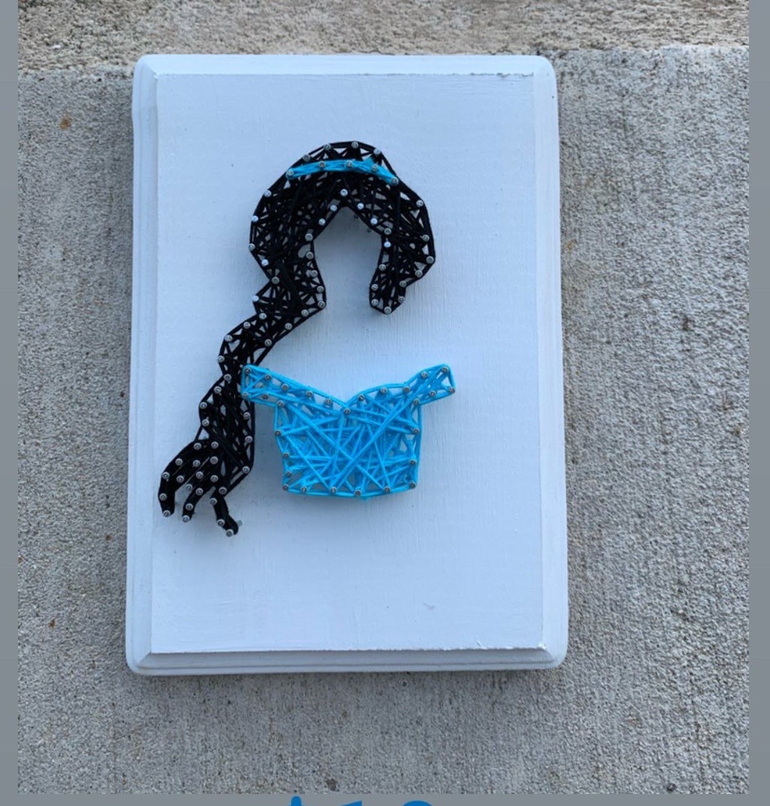 Princess Jasmine Silhouette String Art - Etsy