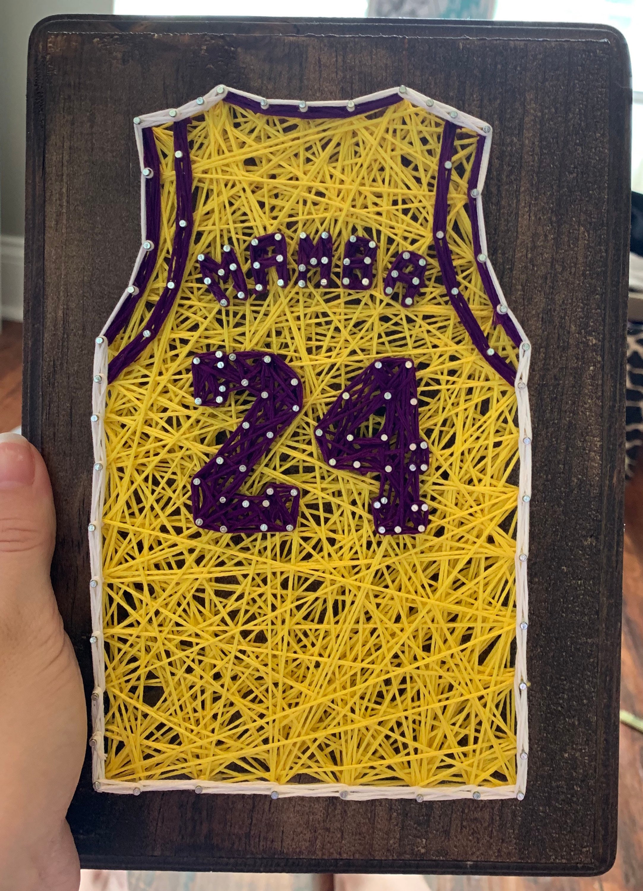 Kobe Bryant Jersey String Art - Etsy