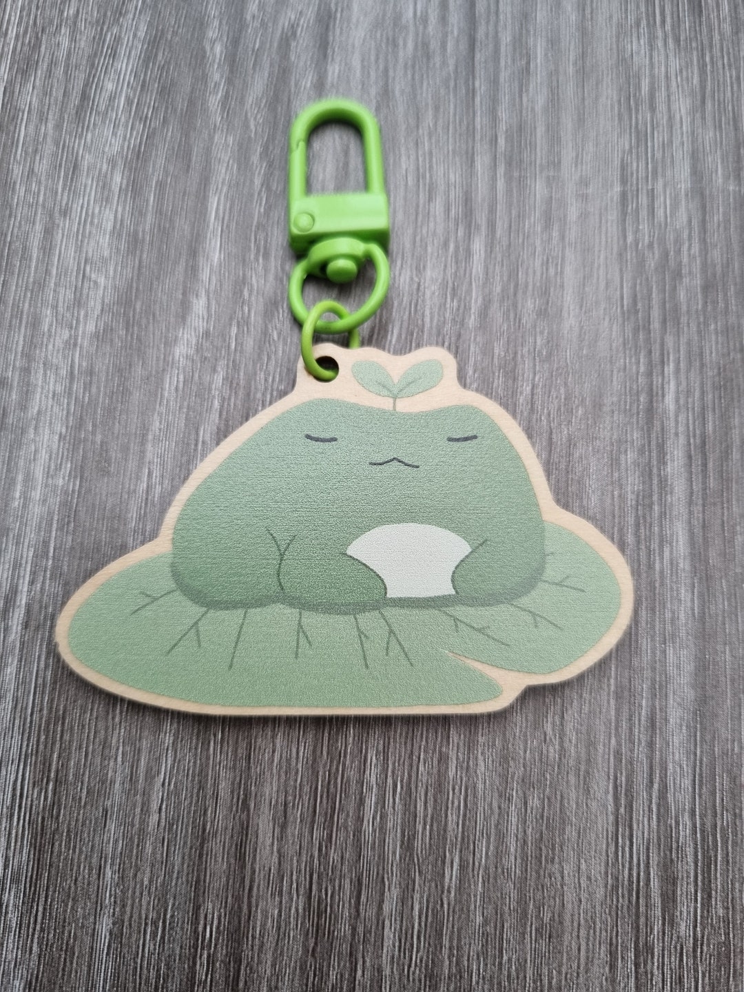 Cute Sprout Frog Keyring, Froggy Keychain, Kawaii Frog Gifts, Frog ...