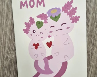 Axolotl Card - Etsy UK