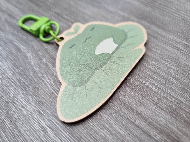 Cute Sprout Frog Keyring, Froggy Keychain, Kawaii Frog Gifts, Frog ...