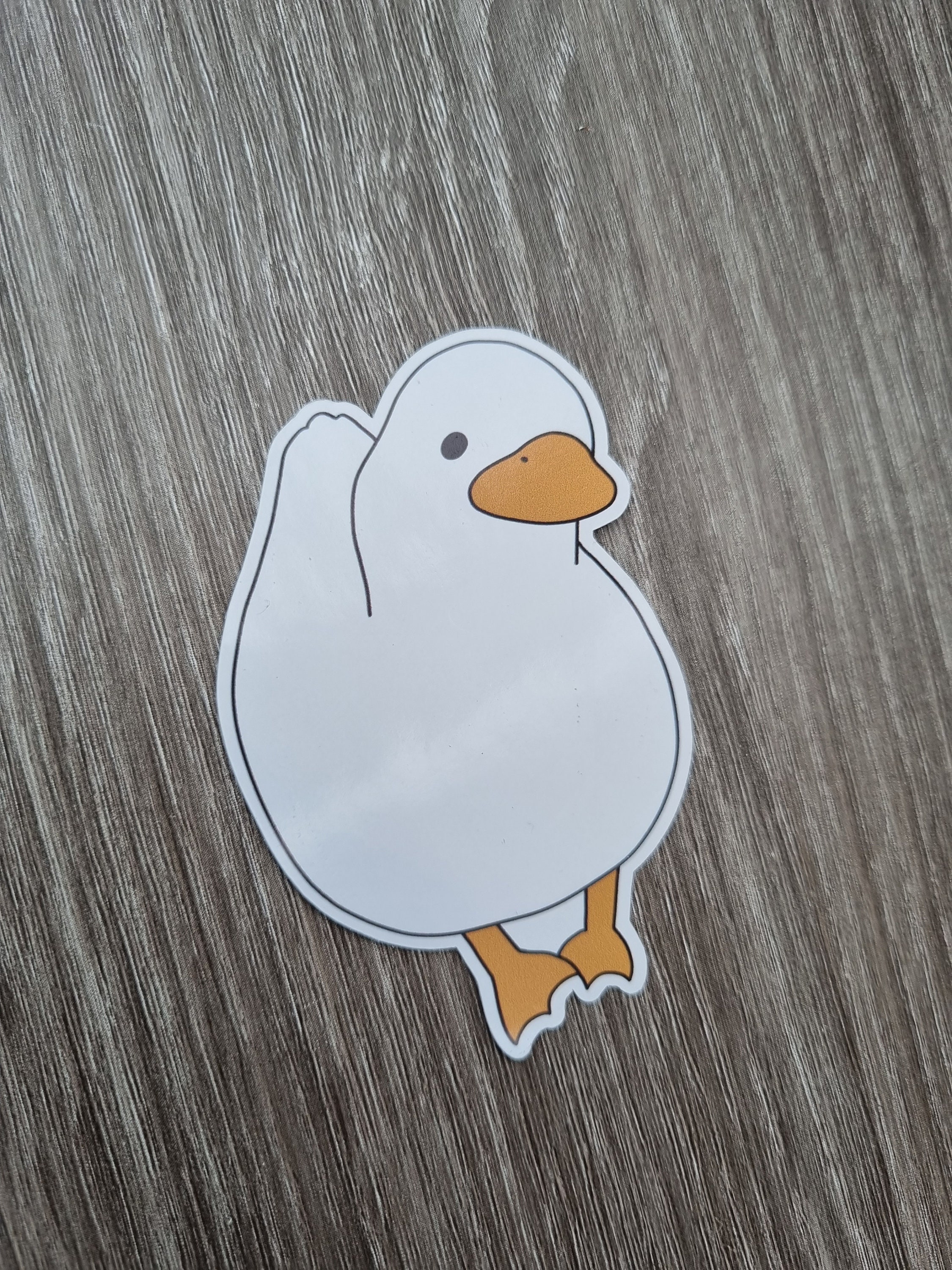 Cute Duck Sticker Set, 7pcs Glossy Duck Sticker Pack, Kawaii Duck Art ...