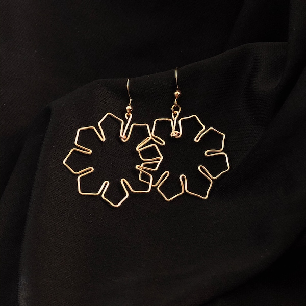 Sun Wire Earrings - Etsy