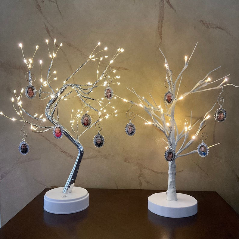 LED Memory Tree Family Tree With Photos Memorial Tree for - Etsy