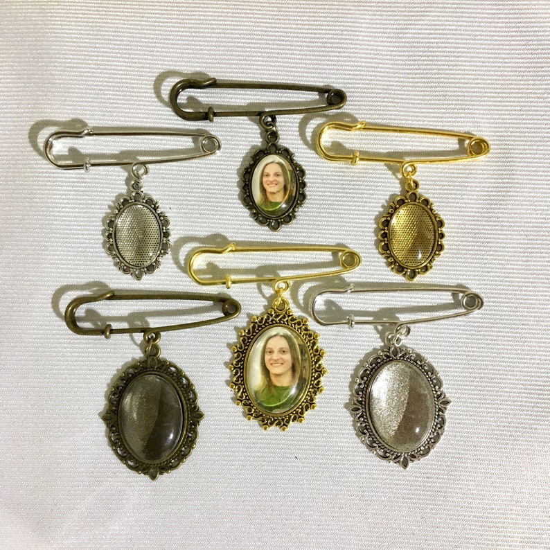 Personalized Memorial Photo Pin, Graduation Photo Charm, Graduation Pin ...