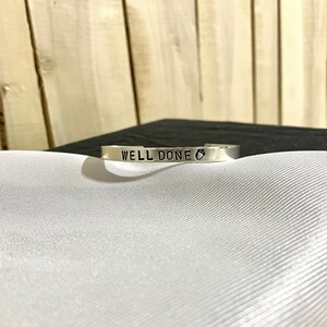 Word of the Year Bracelet, Resolution Bracelet, Mantra Cuff Bracelet ...