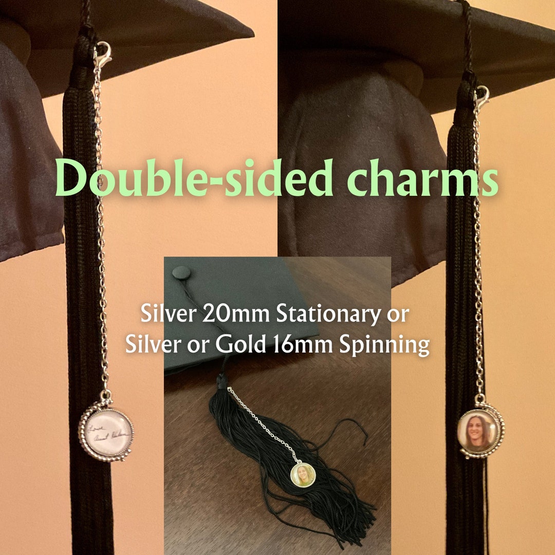 Graduation Cap Charm, Double-sided Photo Charm, Graduation Gift ...