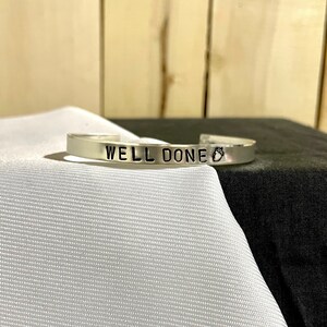 Word of the Year Bracelet, Resolution Bracelet, Mantra Cuff Bracelet ...