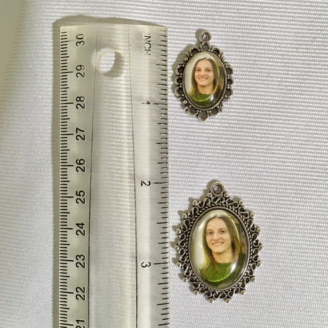 Personalized Memorial Photo Pin Graduation Photo Charm - Etsy