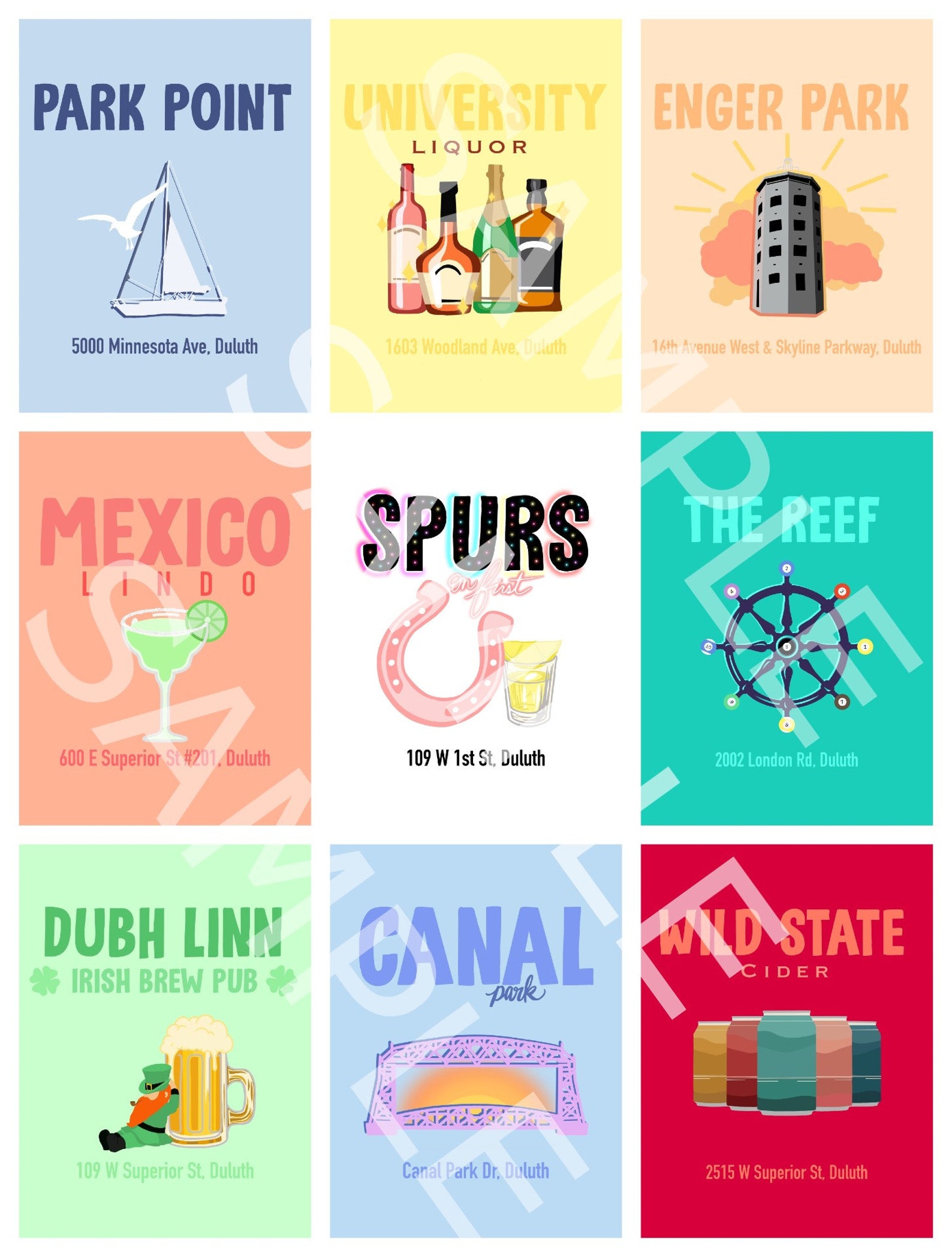9 Duluth, MN College Area *DIGITAL DOWNLOAD* for Posters/prints - Etsy