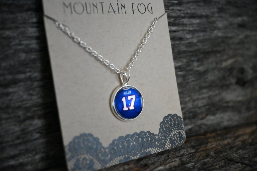 Josh Allen #17 Necklace (16 or 18 Inches) / Buffalo Bills Necklace - Etsy