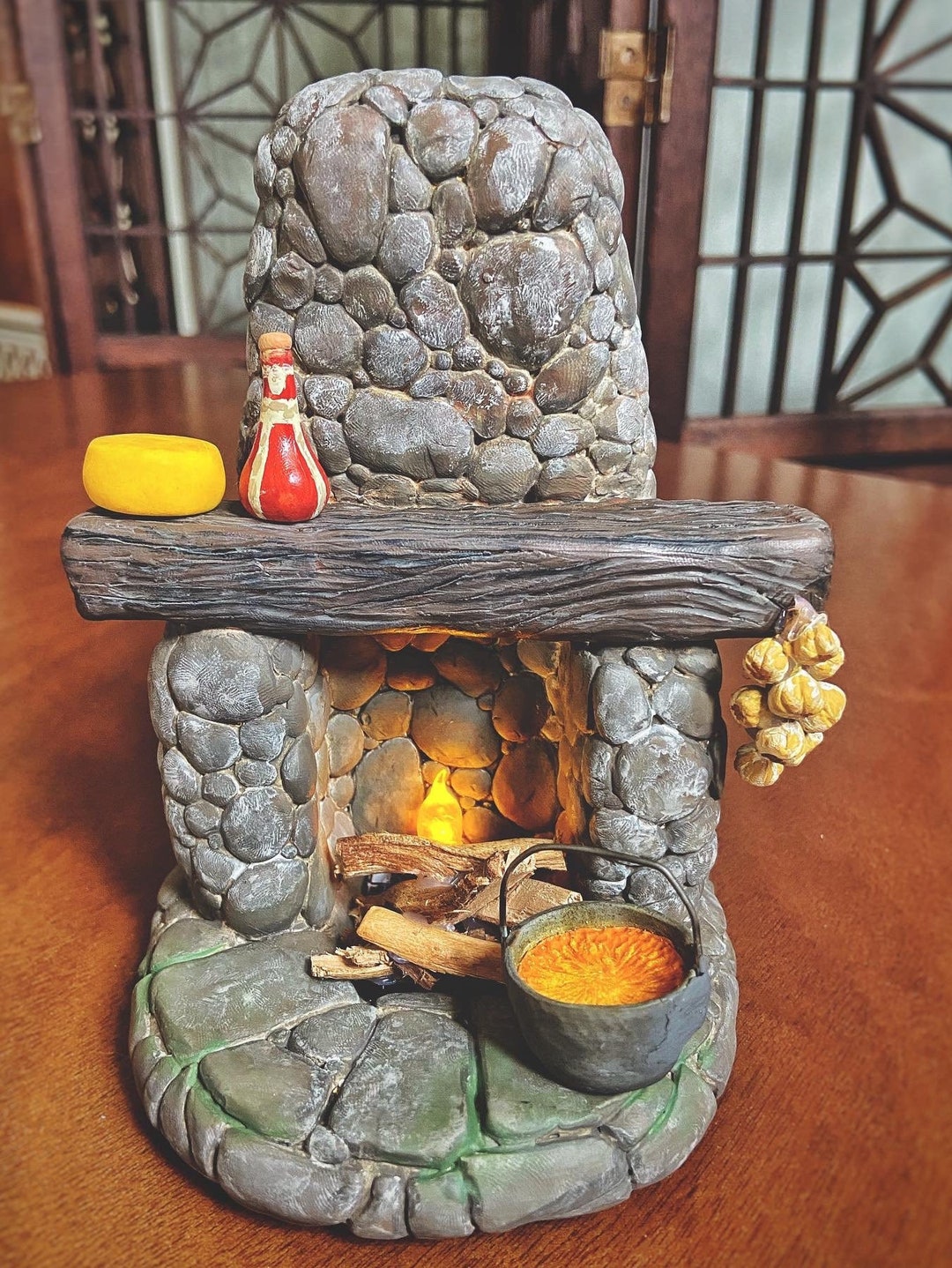 Skyrim-inspired Fireplace With Realistic Flickering Light the - Etsy