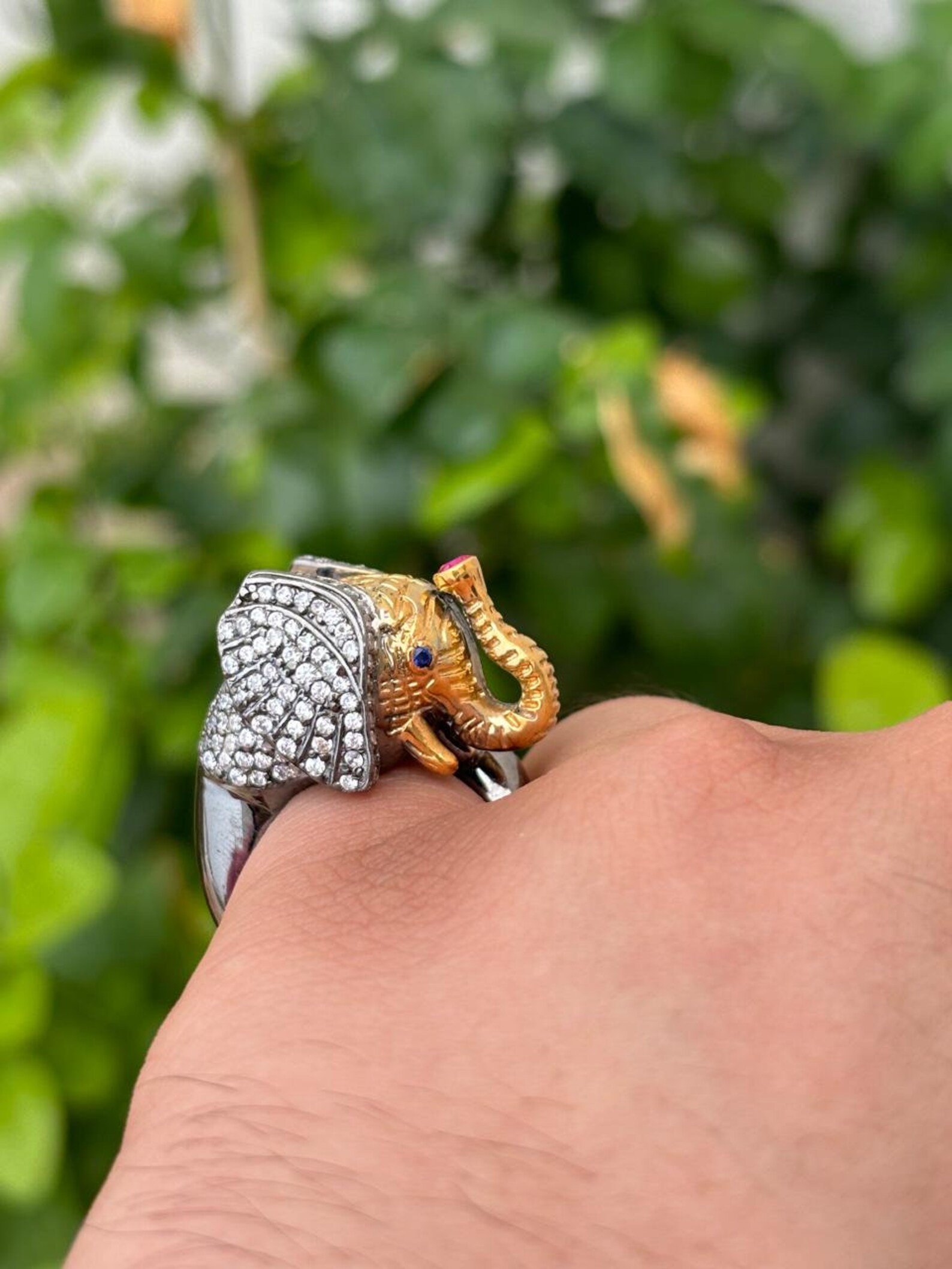 Sterling Silver Elephant Ring – Handmade Animal Jewelry - Etsy