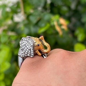 Sterling Silver Elephant Ring – Handmade Animal Jewelry - Etsy