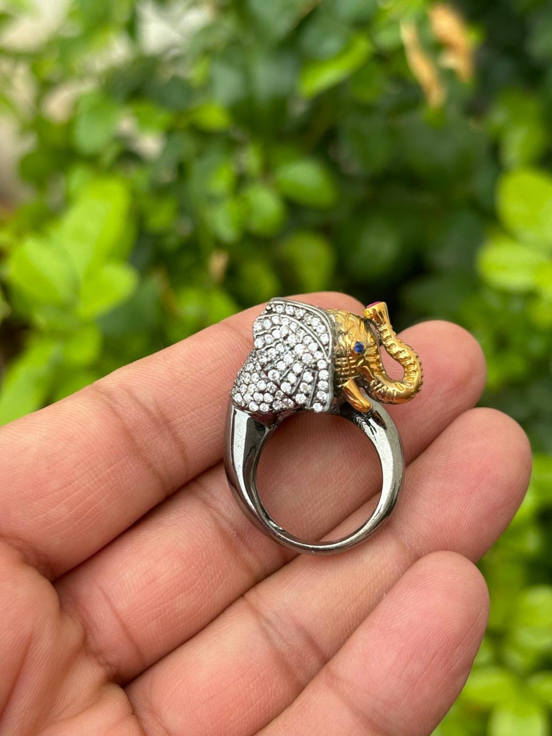 Elephant Ring- Silver Elephant Ring- Animal Ring- Unique Ring- Elephant ...