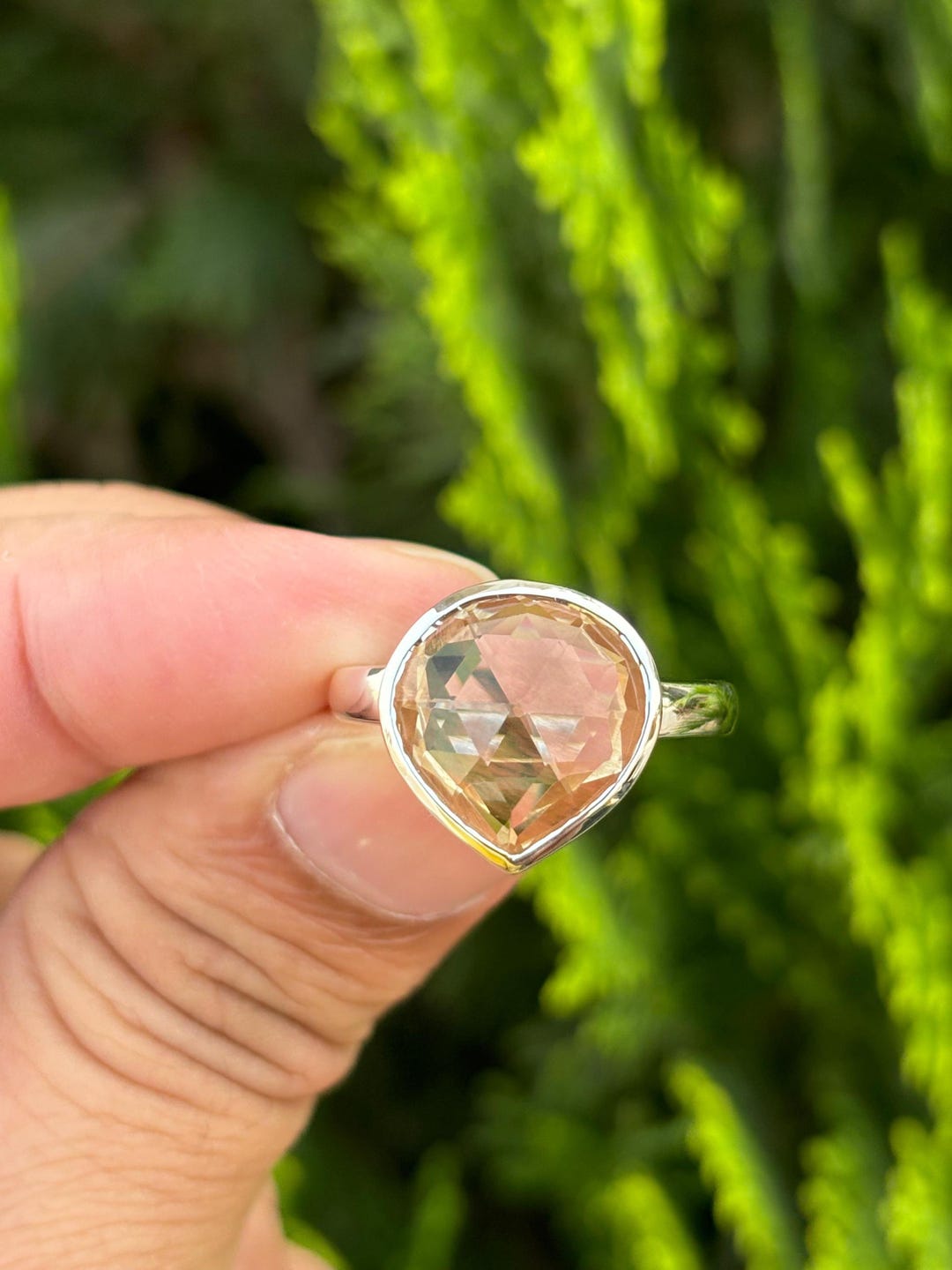 Oregon Sunstone Ring- Natural Sunstone Ring- Engagement Ring- Sunstone ...