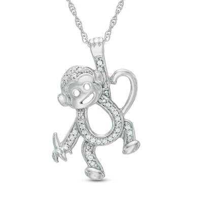 Monkey Necklace Sterling Silver Monkey Necklace Animals - Etsy