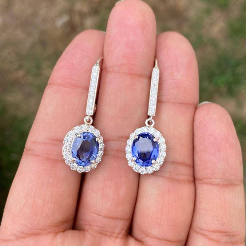 Tanzanite Earrings - Etsy