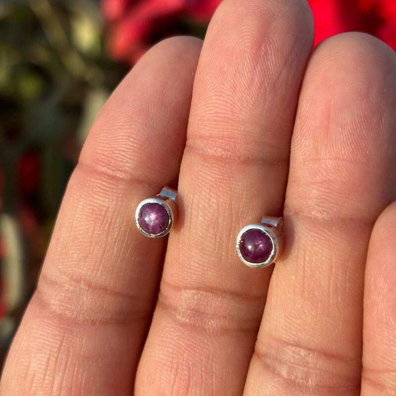 Ruby Earrings - Etsy