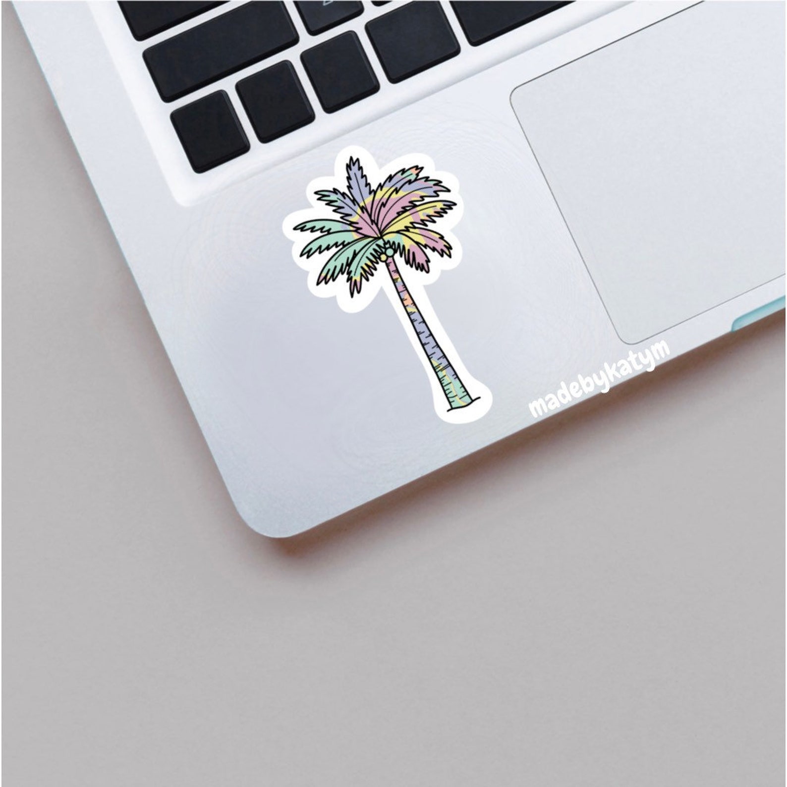 Tie Dye Palm Tree Stickers Hydroflask Stickers Aesthetic | Etsy