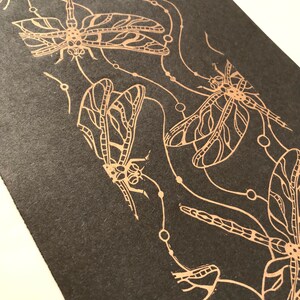 Dragonflies Lino Print | Original Linocut Print | Hand Printed | Home ...