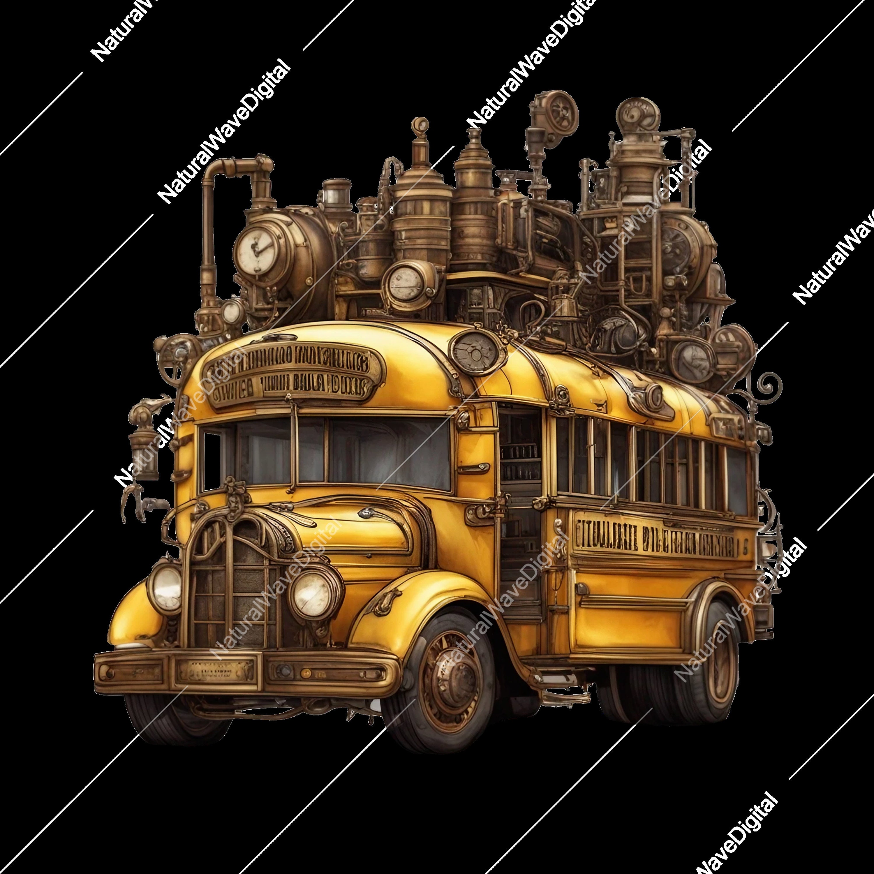 32 Steampunk School Clipart,back to School Clipart , Steampunk Digital ...