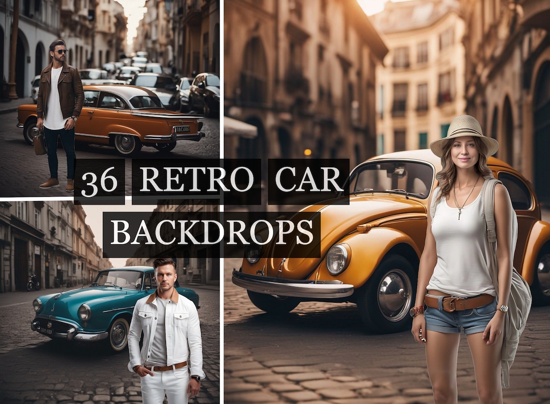 36 Retro Car Backdrop , Vintage Car Backdrop ,beetle Car Backdrop ...