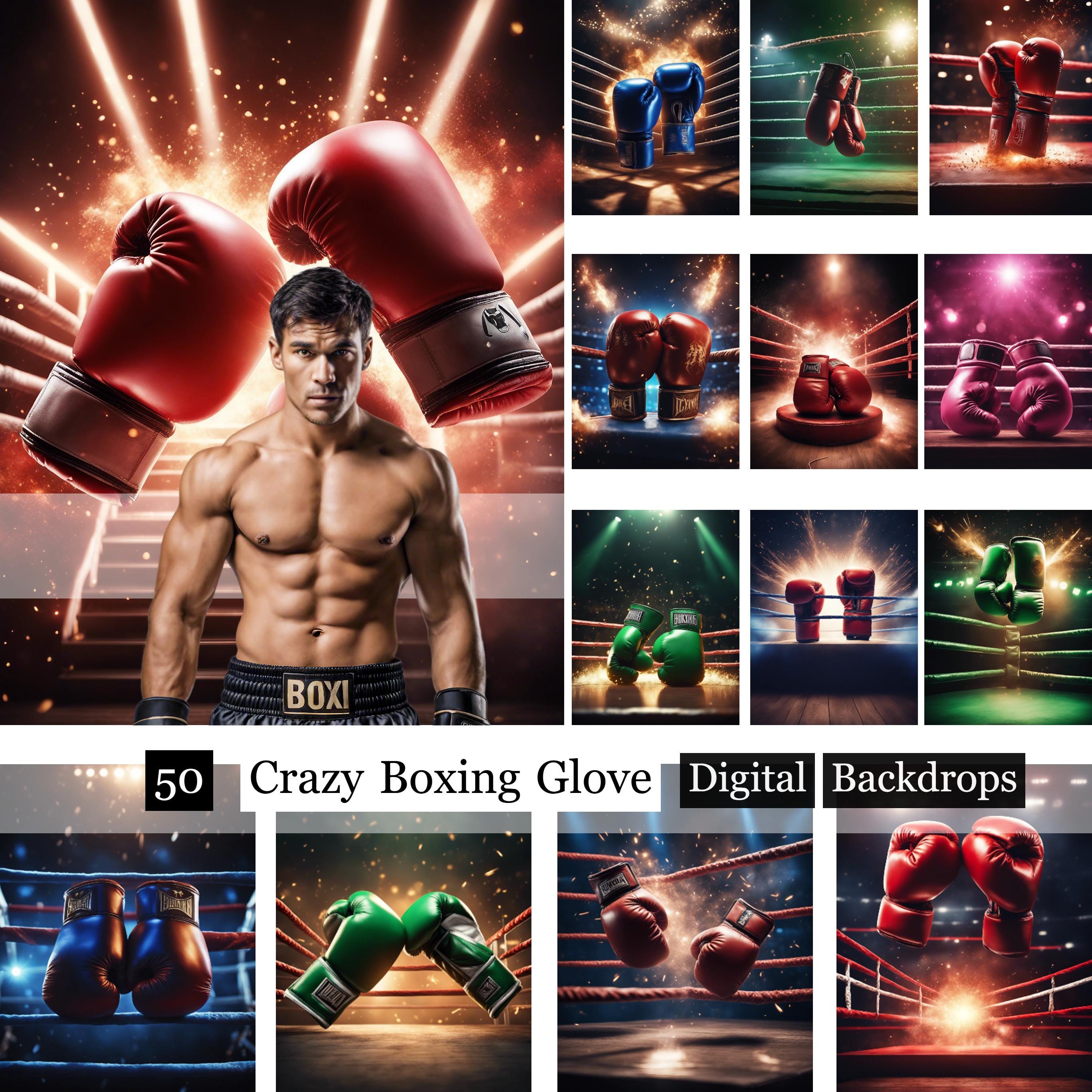 50 Crazy Boxing Glove Backdrops,boxing Poster Digital Backdrops,sports ...