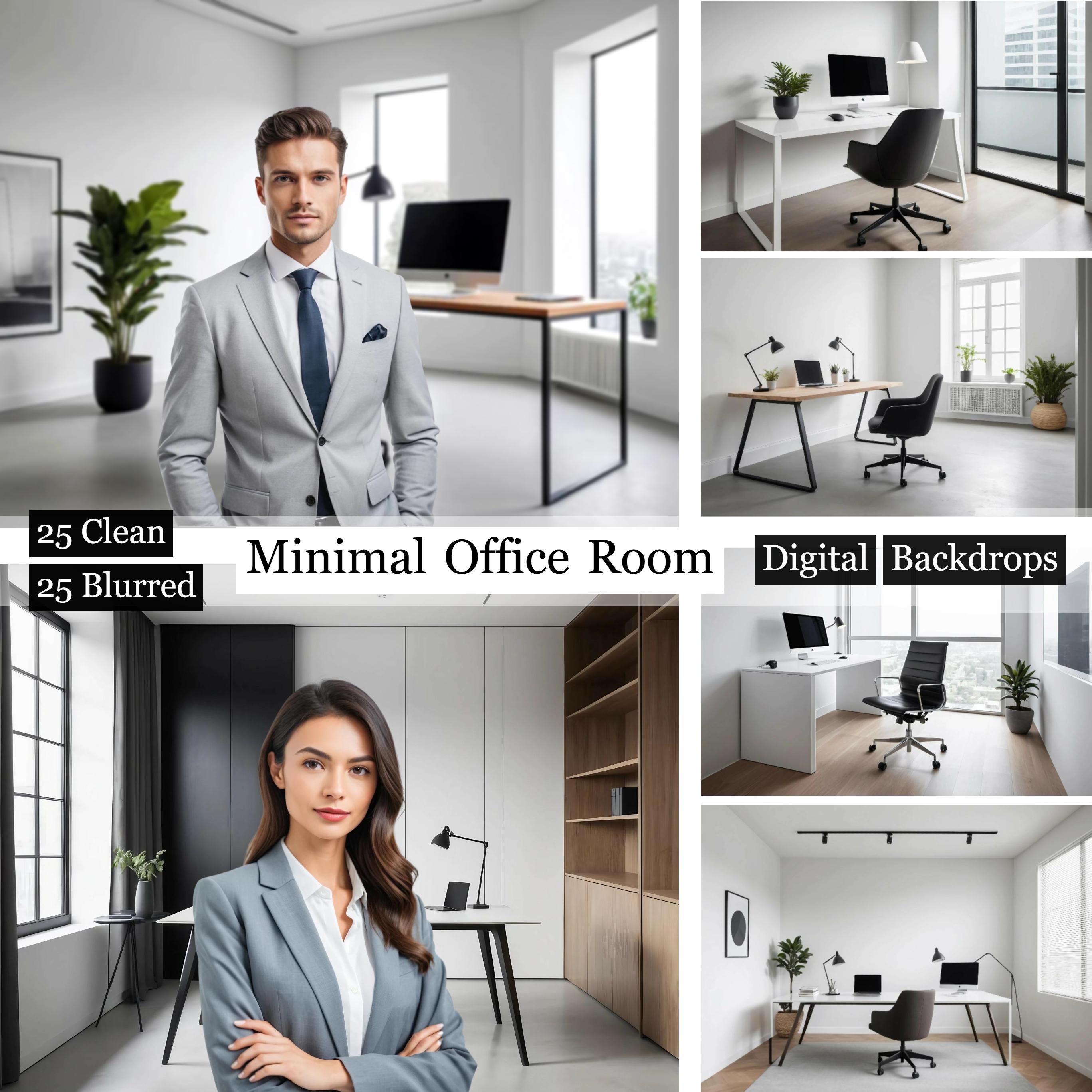 50x Minimal Office Room Backdrops,blurred Business Headshot Overlays ...