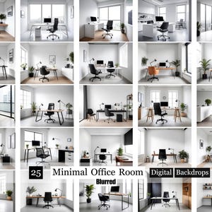 50x Minimal Office Room Backdrops,blurred Business Headshot Overlays ...