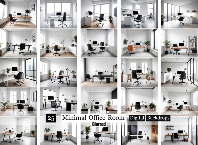 50x Minimal Office Room Backdrops,blurred Business Headshot Overlays ...
